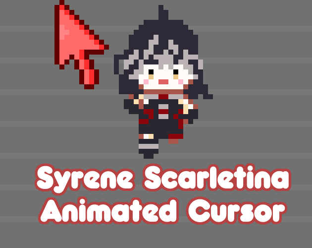 Syrene Scarletina animated mouse cursor by GamingWithMim