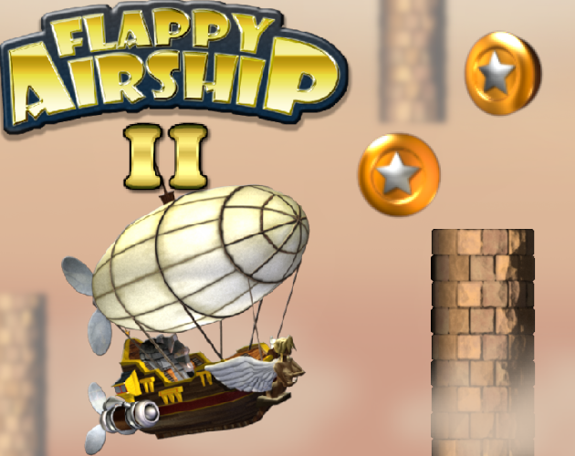 Flappy Airship 2 by Kosmo the Space Cat