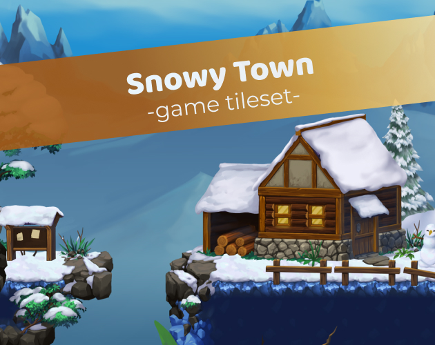 Snowy Town - Game Tileset by ludicarts