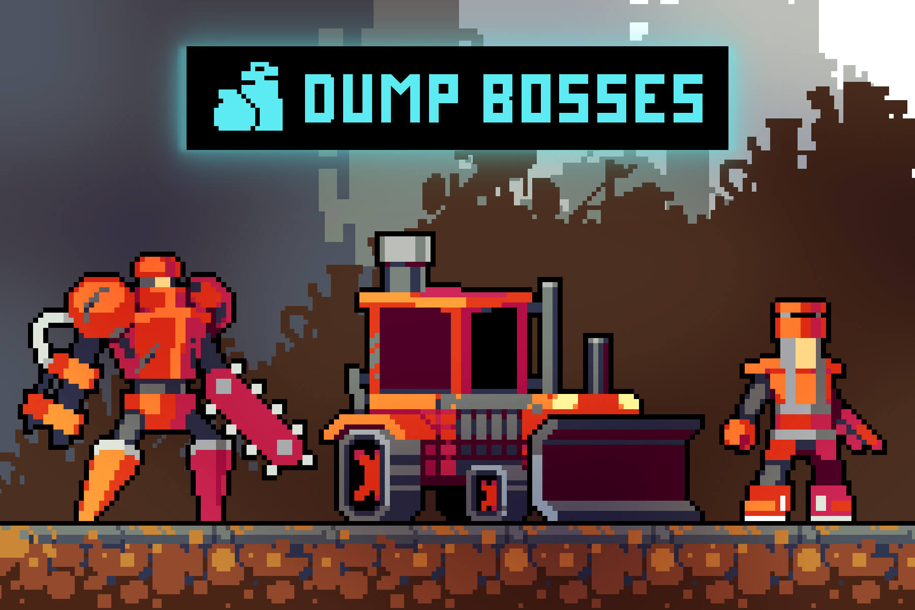 Robots Pixelated Sprite by Free Game Assets (GUI, Sprite, Tilesets)