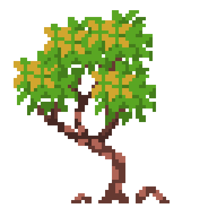 Tree Asset Pack 64 by 64 Platformer RPG by X1Vi