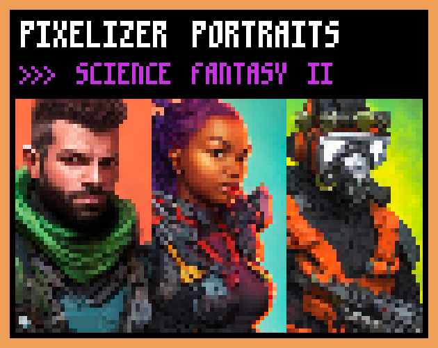 Pixelizer Portraits: Science Fantasy II by Megabyte Games
