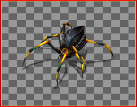 Animated Isometric Yellow Spider by Engvee