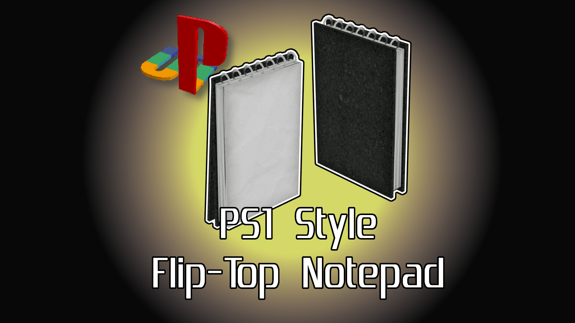 PS1-Style Flip-Top Notepad by PepperoniJabroni