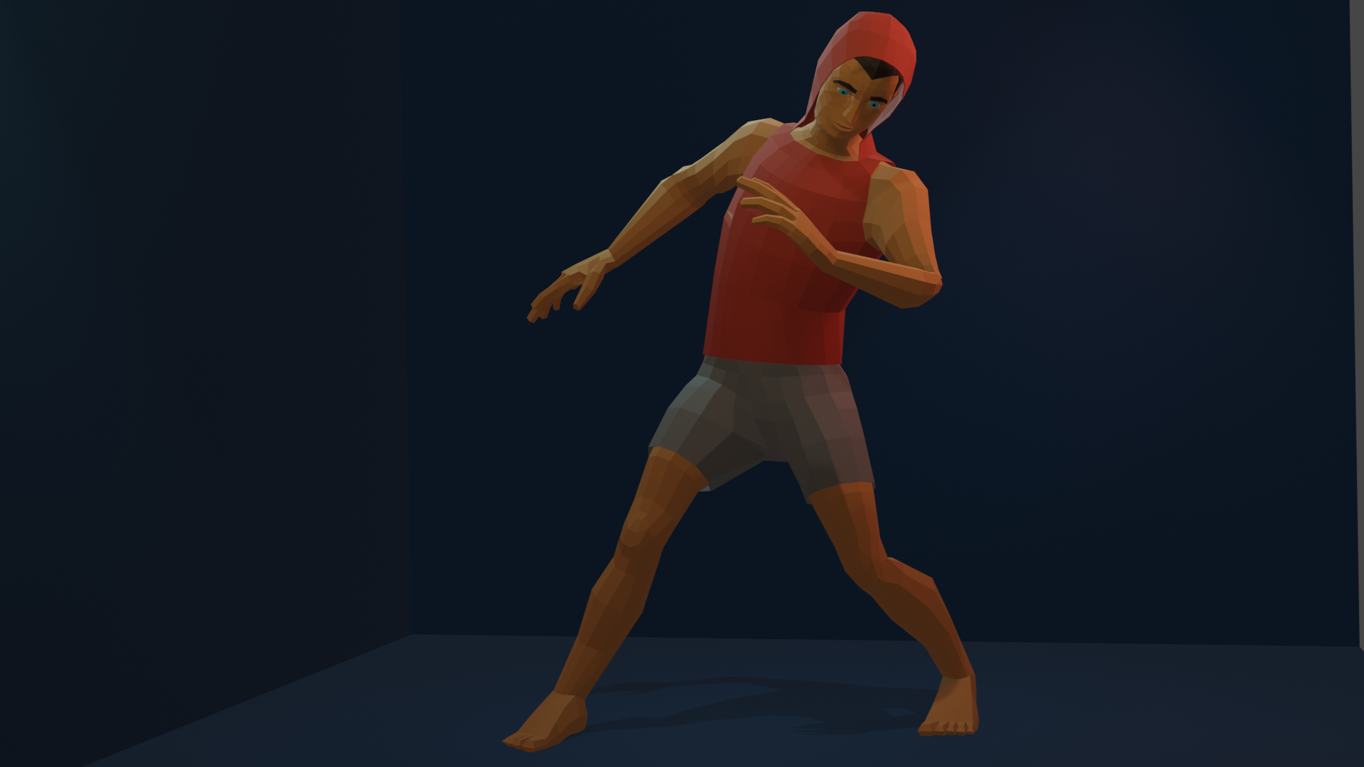 Low poly human model by ChoZhan