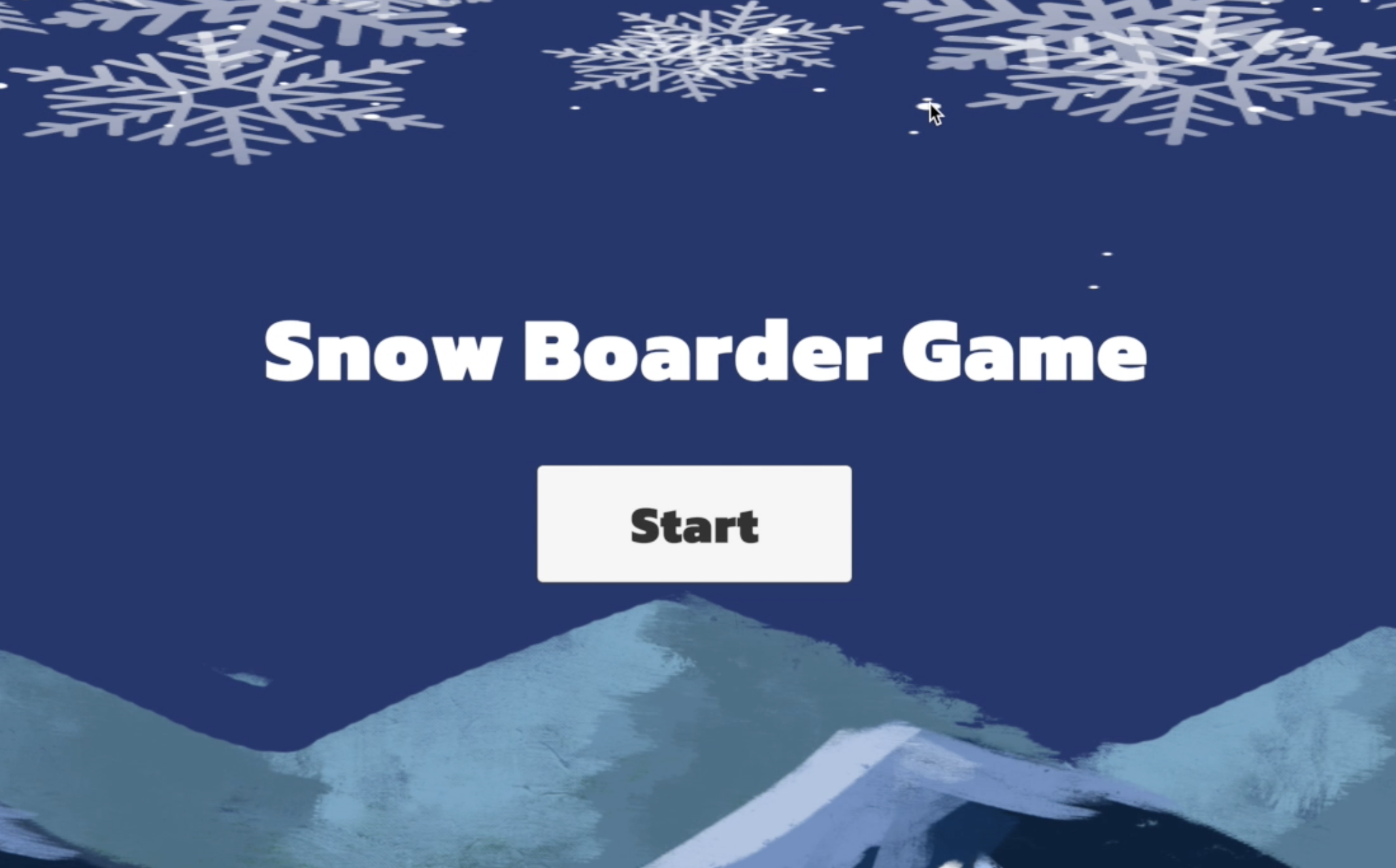 Snow Boarder Game by Jiahui Li