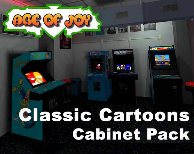 Classic Cartoons Cabinet Pack for AGE of Joy by Elleby's Arcade Cabinets