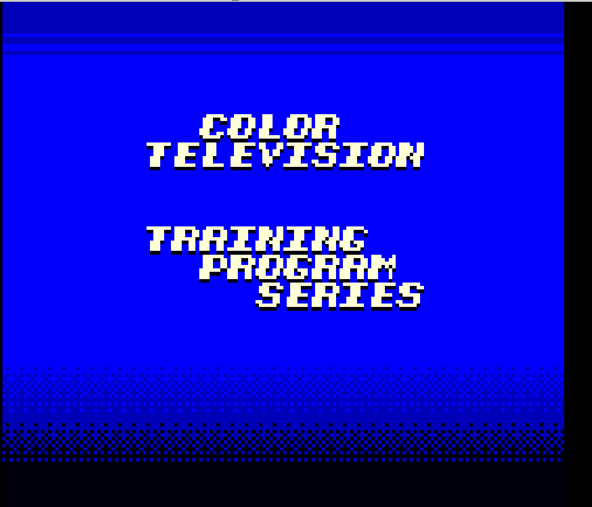 TRAINING VIDEO (GAME) by Color TV