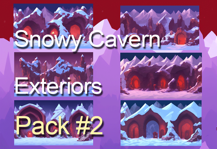 Pack #2: Snowy Mountain Cavern Exteriors by stoneorb-software