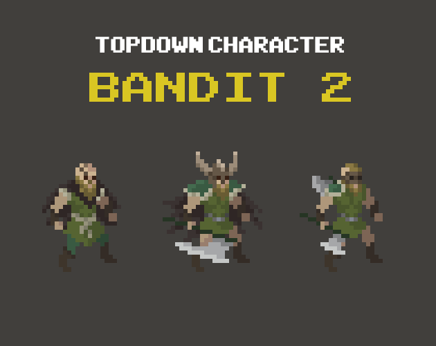 Bandits 2 - Top Down Pixel Art Character Assets by sanctumpixel
