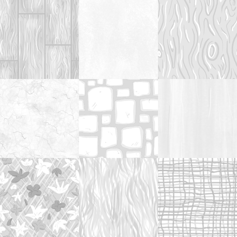 Greyscale Cartoon Textures by OzMaister