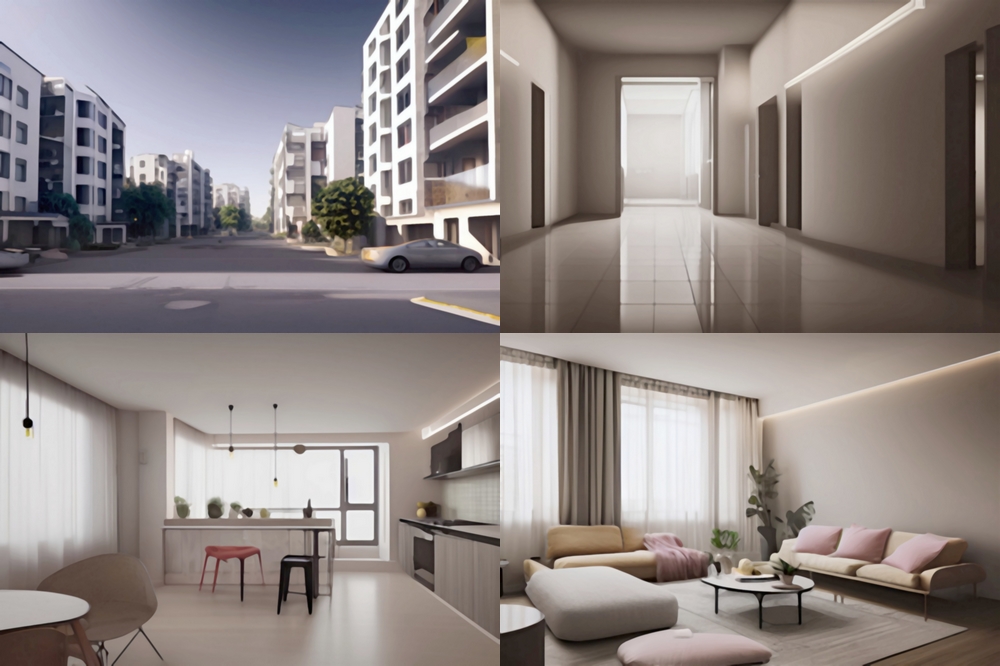 Simple Modern Apartment Pack: 6 Visual Novel Backgrounds by Rachel Chen