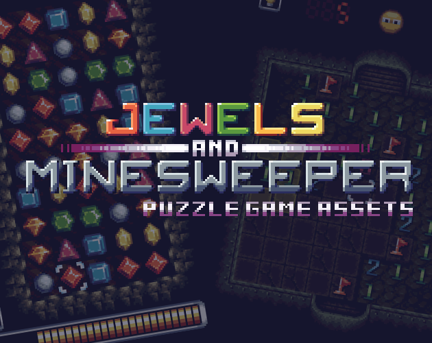 Jewels & Mineseeper: Puzzel Game Assets by Alb_pixel Store
