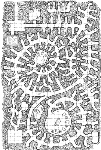 Spiral Crypt Map by HackRPG