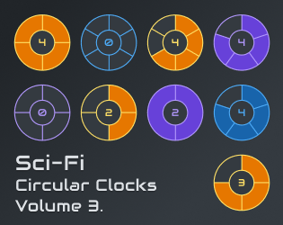 VTT Sci-Fi Circular Clocks - Volume 3. by Lazarus