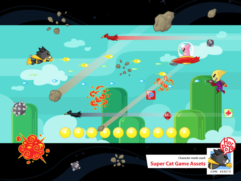 Super Cat Game Assets by mikailain Super Cat Game Assets by mikailain