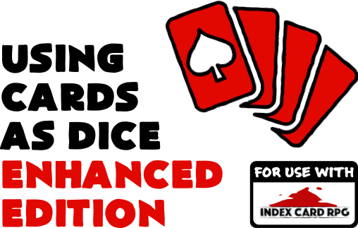 ICRPG using cards as dice - enhanced by Germi