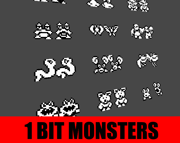 1-Bit Monsters by Stello Hexis