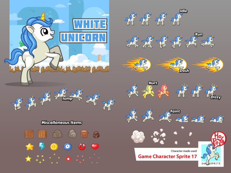 Game Character Sprite 17 by mikailain
