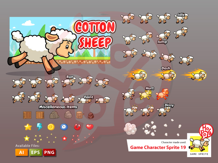 Game Character Sprite 19 by mikailain