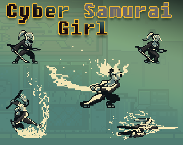 Pixel Cyber Samurai GIRL SKIN by Kris Way