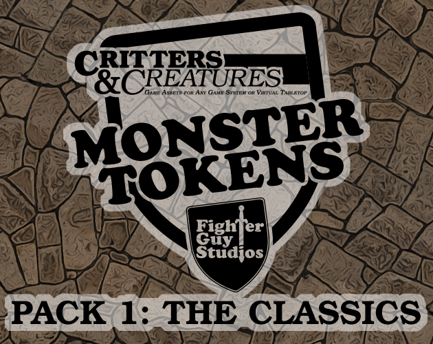 Monster Tokens - Pack 1: The Classics by fighterguystudios