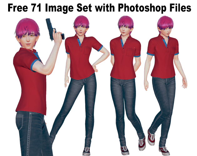 Mars 1 Male Visual Novel character Sprite with (.png) Transparency and ...