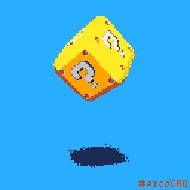 Mario Block - picoCAD Jam Submission by koppikuoriainen