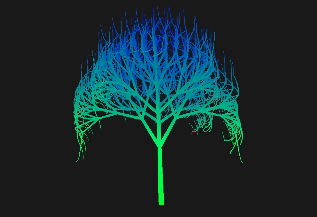 3D Tree Model Generator (L-Systems) by CeruleanBoolean141