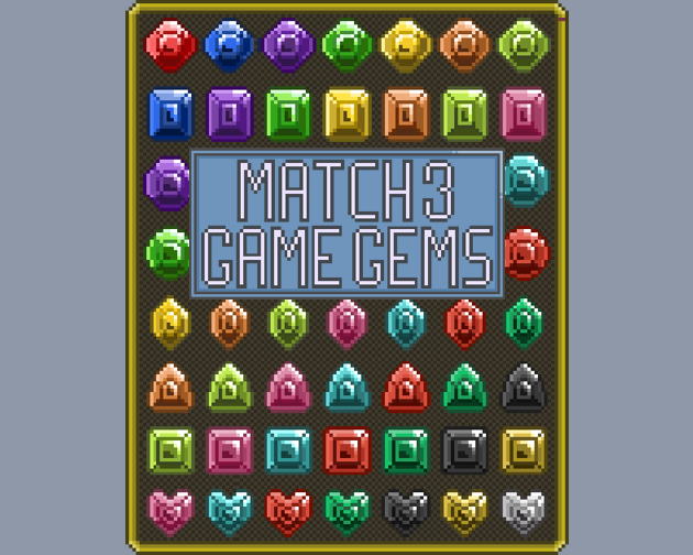 Match 3 Game - Gems by PixelCarvel