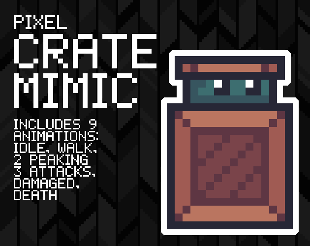 Crate Mimic - Pixel character [16x16px] by Brysia