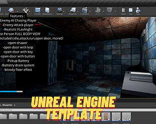 Horror Game Project Template Unreal Engine 4 C++and BP Source Code ...