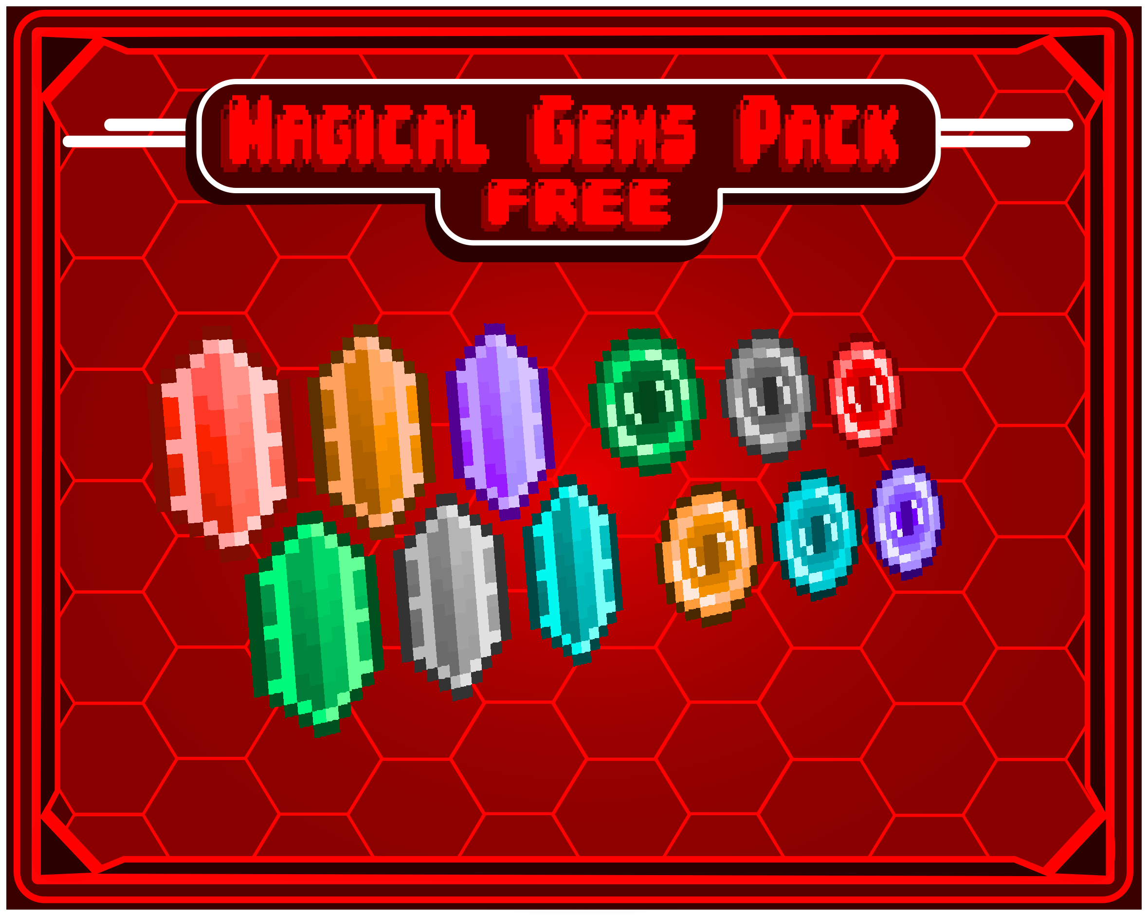 Magical Gems Pack-Free by Holo_Robot