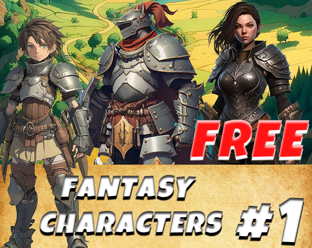 Free Fantasy Characters Pack #1 by Two Orcs