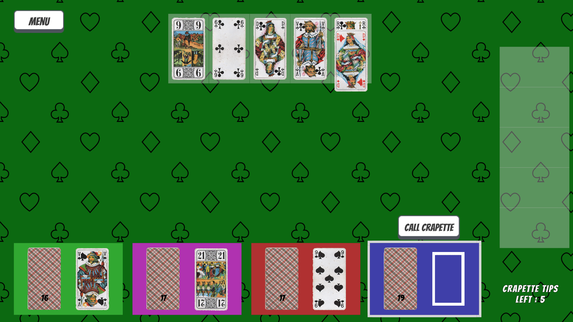Crapette a multiplayer solitaire by RomainBitard