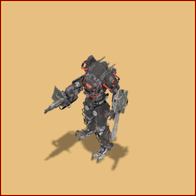 RUST skin - Animated Isometric Mechanoid by Engvee