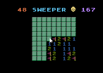 Sweeper (Atari 8-Bit) by Victor Parada by BASIC 10Liner