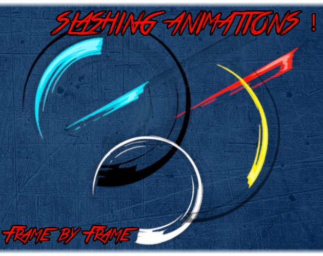 Slashing Animations | Frame by Frame Format by Flashy Feather