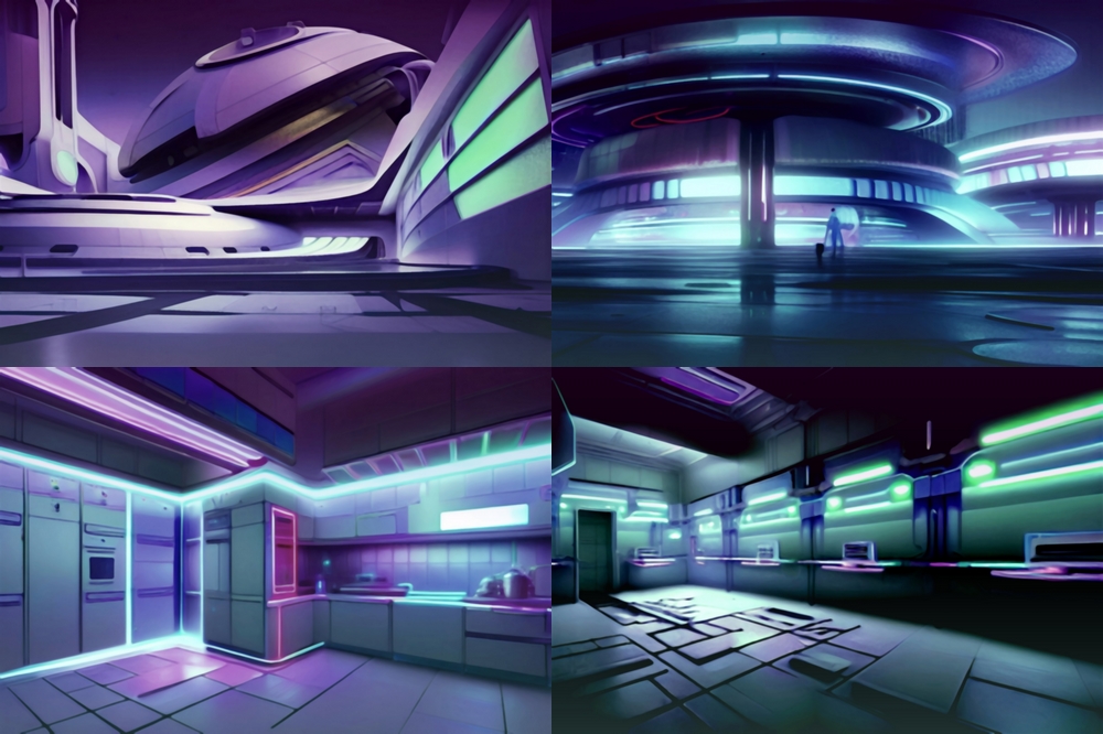 Futuristic Sci Fi Residential Quarters Pack: 16 Visual Novel Pack by ...
