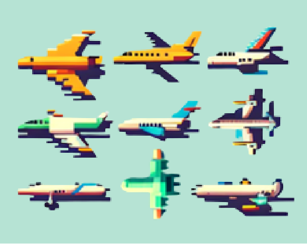 Airplane Sprites by 3dStudios