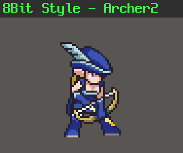 8-Bit Heroes2) Archer2 by Sagak Art (Pururu)