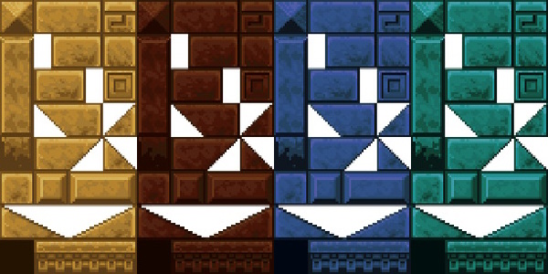 Block Tileset 4 Colors by RetroViralGames