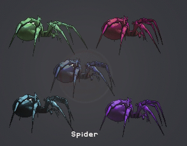 Pixel Fantasy-Spider 1 by Kalponic Studio