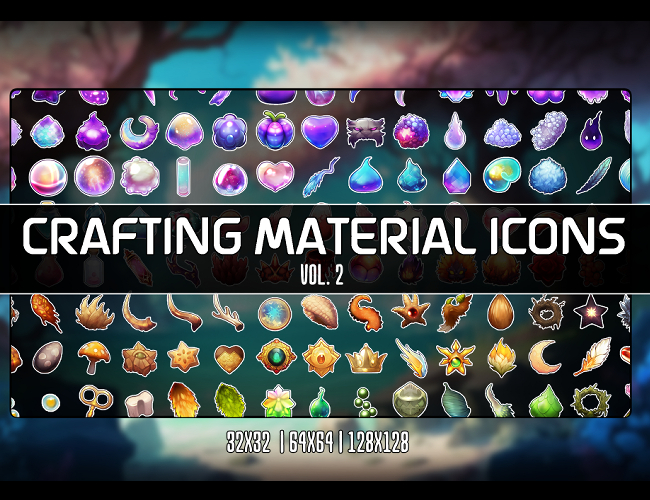 Crafting Material Icons Vol.2 by Atelier Magicae Crafting Material Icons Vol.2 by Atelier Magicae