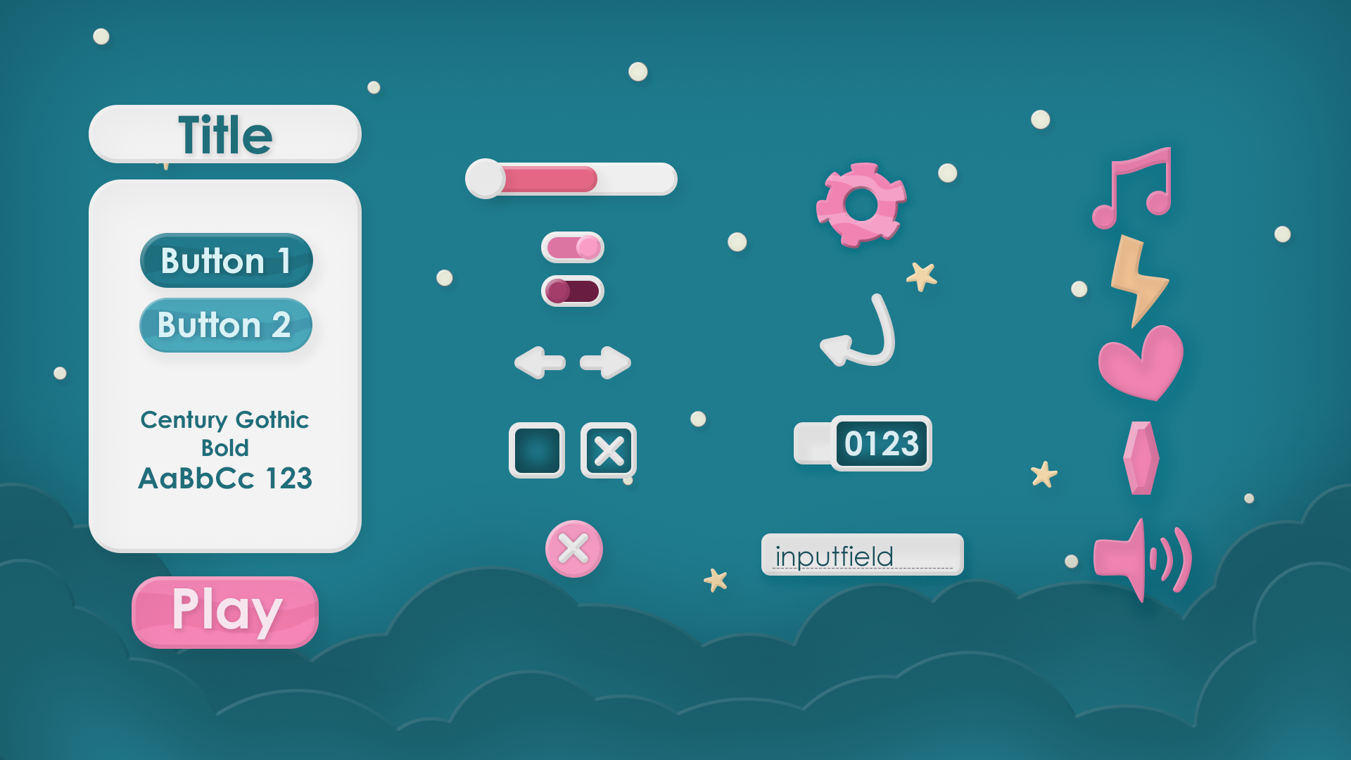 Simple Space UI Pack By Deketele Creations Simple Space UI Pack By Deketele Creations