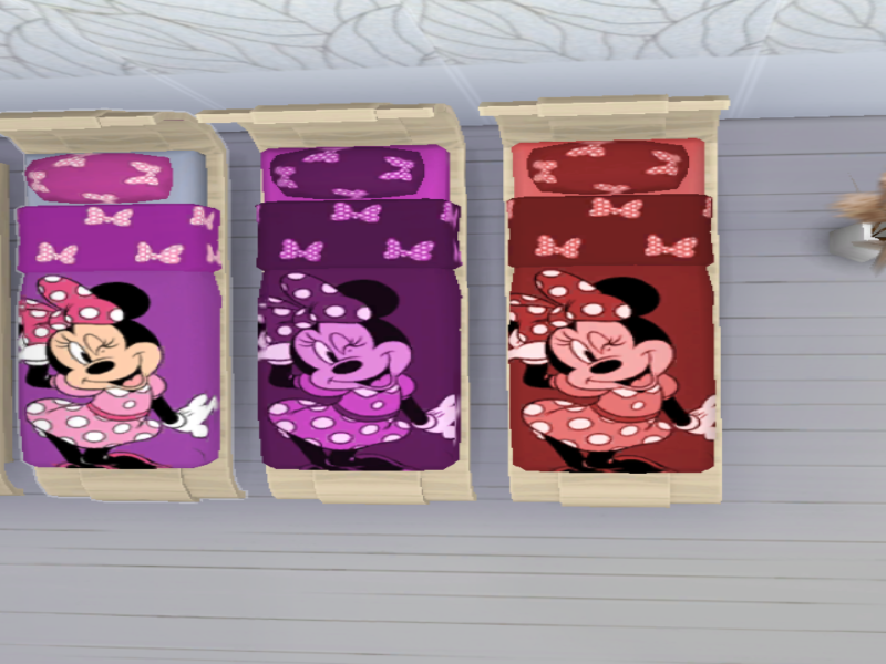 Mickey&Minnie Mouse single bed by Brianne