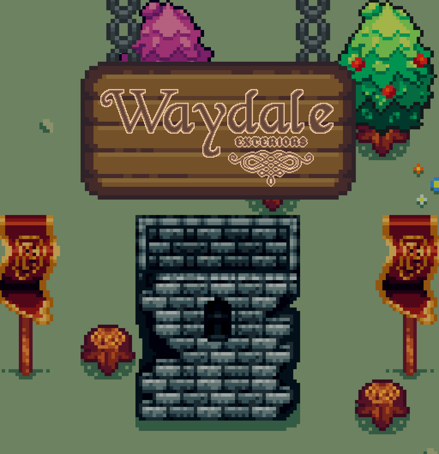 Waydale exteriors - RPG Tileset [16x16] by Kodani