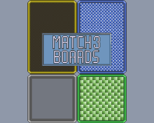Match 3 Game Boards by PixelCarvel