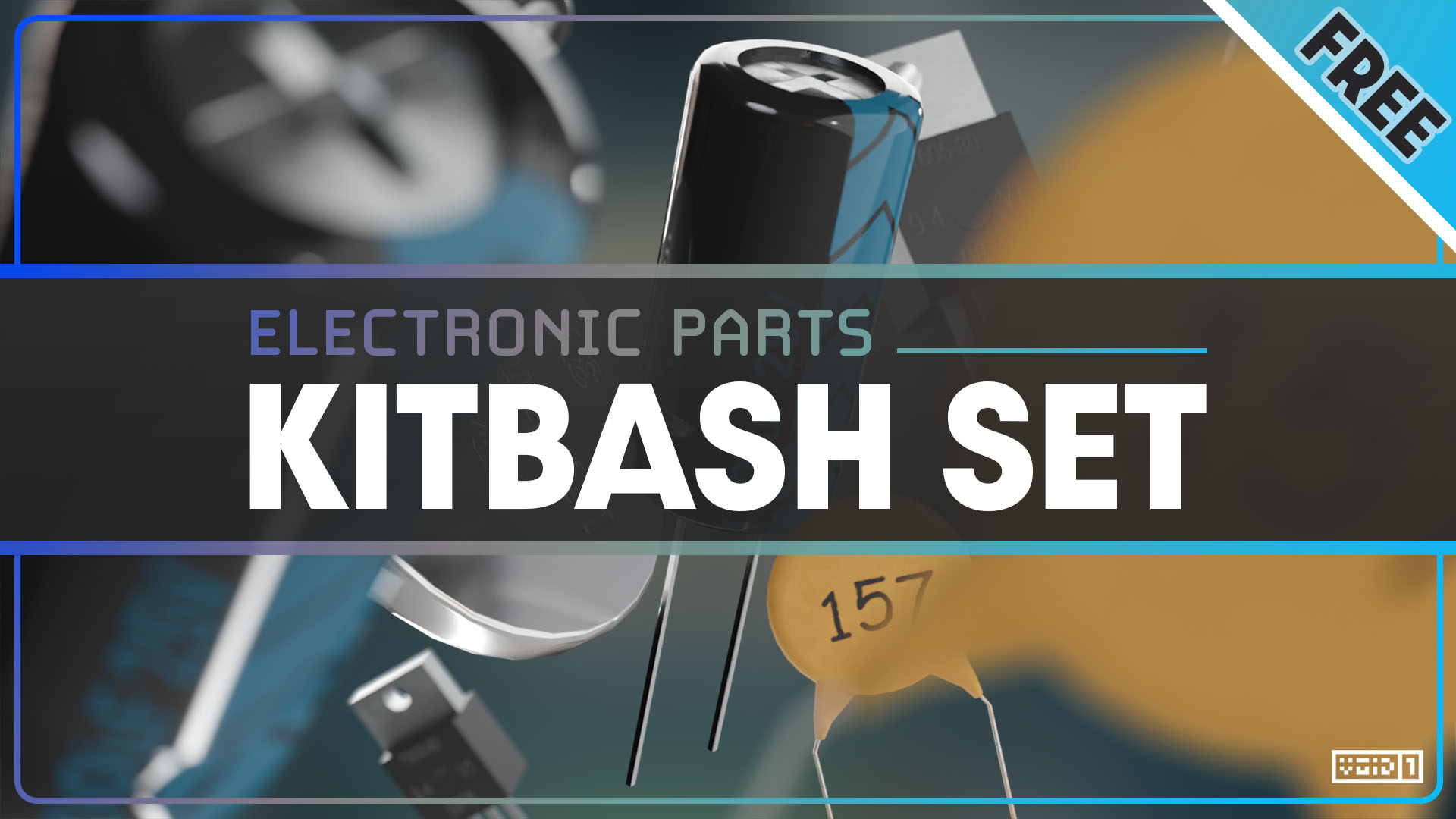 Free Electronic Parts Kitbash Set by VOiD1 Gaming