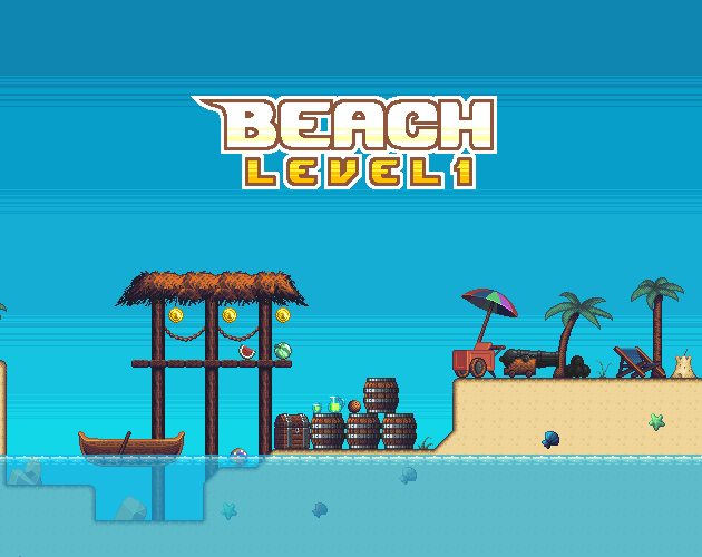 Beach Tile Set (Level 1) by Ziz